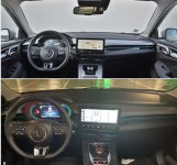 Black / Silver Centre Console Surround Swap | MG EVs | MG4 | MG5 | ZS ...