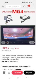 mg4 reversing camera | MG EVs electric cars community forum
